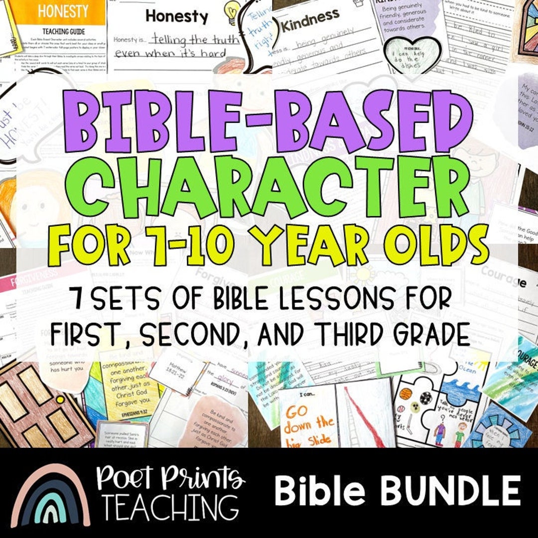 Bible Lessons for Kids, Character Education, Kindness Honesty Self ...