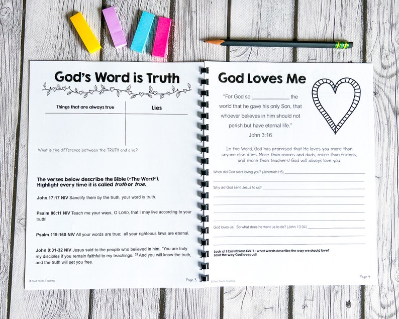 Printable Bible Lessons for Kids, God's Promises (PDF Download) - Etsy