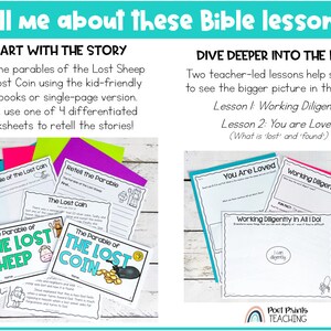 The Parable of the Lost Sheep and Lost Coin Bible Lesson for Kids ...