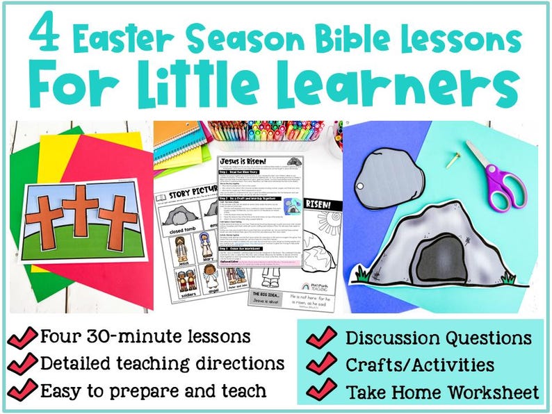 Easter Bible Lessons for Preschool: Holy Week Crafts & Activities ...