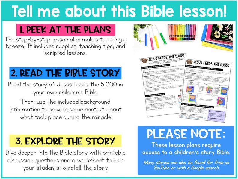 Jesus Feeds the 5000, Miracles in the New Testament, Printable Bible ...