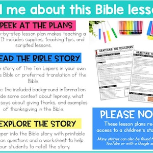 Thanksgiving Bible Lesson for Kids, Printable Bible Craft for Bigger ...