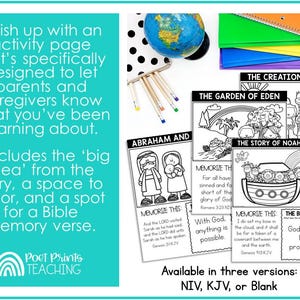 Old Testament Bible Story Lessons for Kids in 1st 2nd and 3rd Grade ...