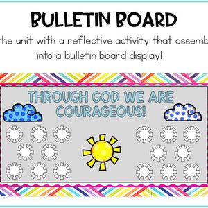 Courage Bible Lessons for Kids, Printable Character Education Sunday ...