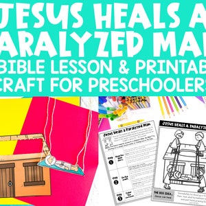 Jesus Heals a Paralyzed Man Printable Bible Craft and Lesson - Etsy Canada