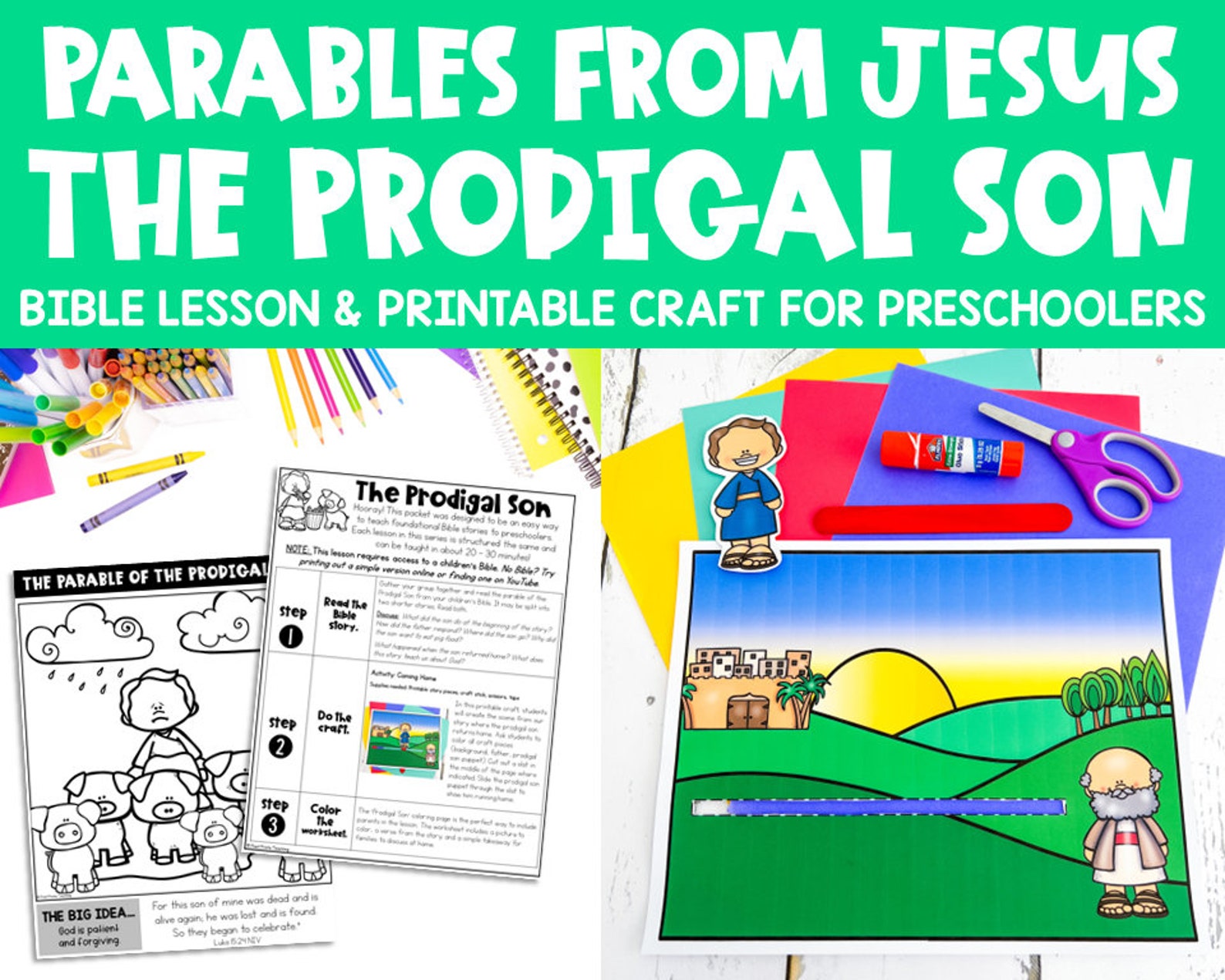 The Parable of the Prodigal Son Bible Craft and Lesson for - Etsy Canada