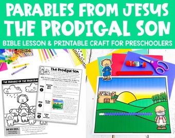 The Parable of the Prodigal Son Bible Lesson for Kids Sunday - Etsy