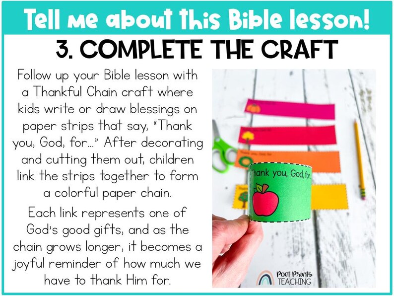 Thanksgiving Bible Lesson for Preschool and Kindergarten (PDF Digital ...