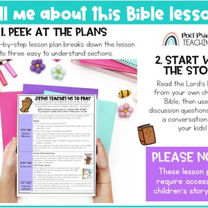 The Lord's Prayer, Jesus Teaches Us to Pray, Printable Bible Craft and ...