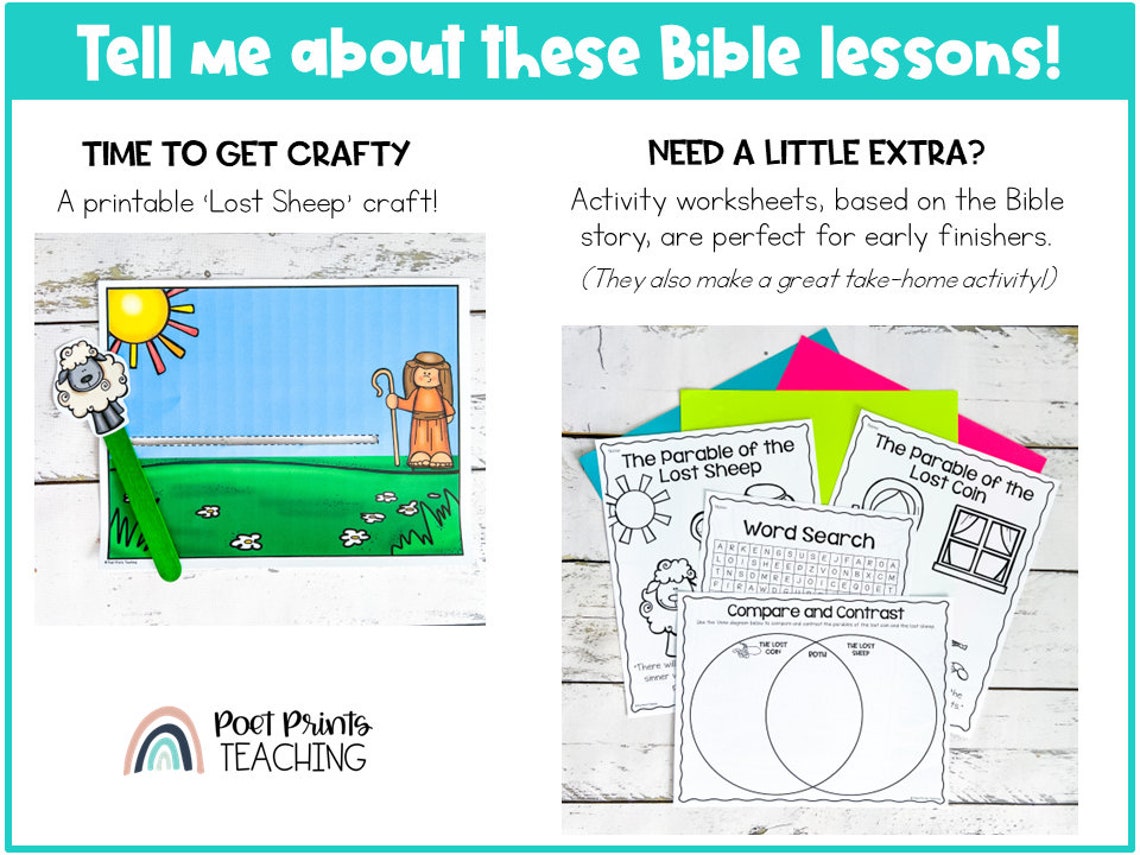 The Parable of the Lost Sheep and Lost Coin Bible Lesson for - Etsy Canada