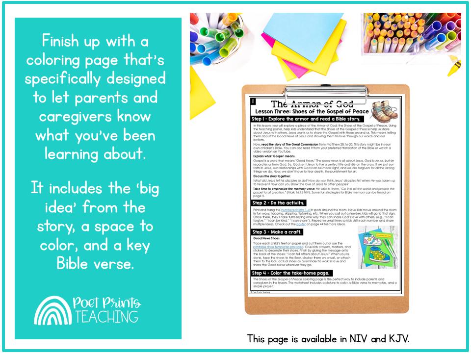 Armor of God Bible Lesson: 8 Printable Crafts & Activities (preschool ...