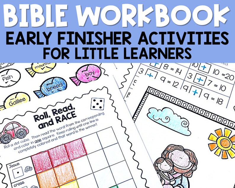 Bible Coloring Worksheets and Activities for Little Learners, Sunday ...