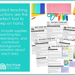 The Miracles of Jesus, Bible Lessons for Kids, 1st, 2nd, 3rd Grades ...