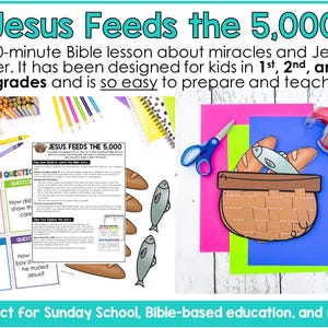 Jesus Feeds the 5000, Miracles in the New Testament, Printable Bible ...