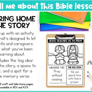Jesus Teaches Us to Pray, the Lord's Prayer, New Testament Bible ...
