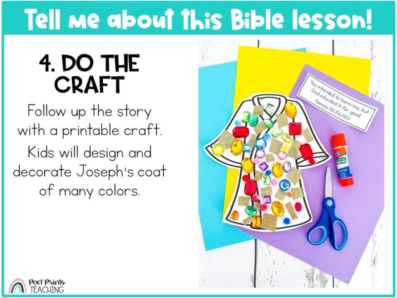 Joseph and His Brothers, Printable Bible Lesson for Bigger Kids in 1st ...