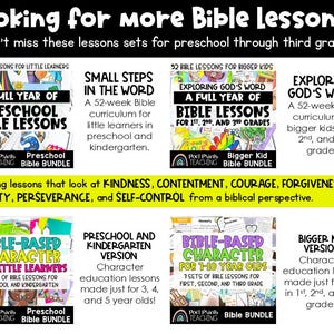 Fruit of the Spirit Bible Lesson for Kids, 9 Printable Bible Crafts and ...