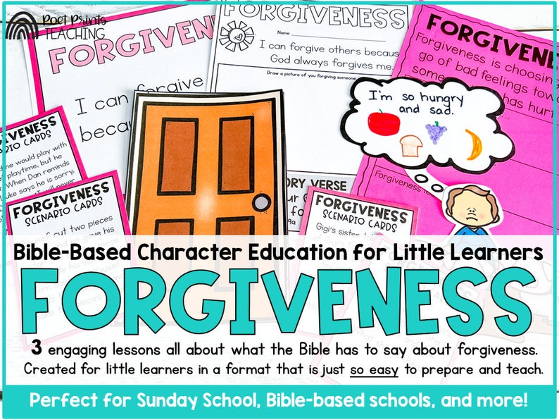 Forgiveness Bible Lessons for Preschool and Kindergarten | Character ...