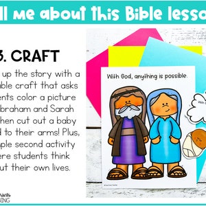Preschool Bible Lesson About Abraham and Sarah , Printable Craft for ...