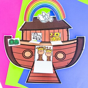 Noah's Ark, the Great Flood Printable Bible Lesson for Bigger Kids in ...