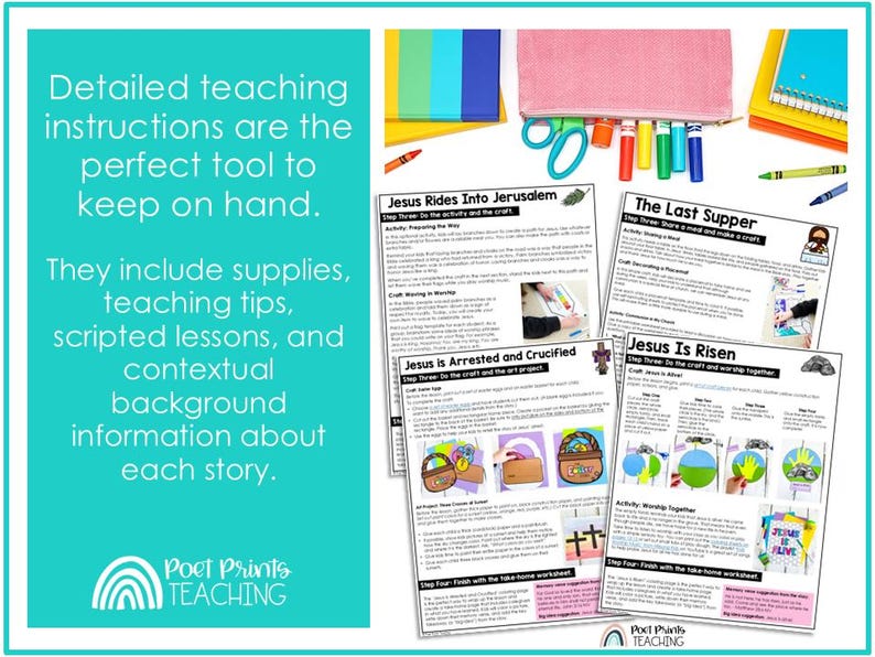 The Easter Story, Printable Bible Stories for Holy Week, Crafts and ...