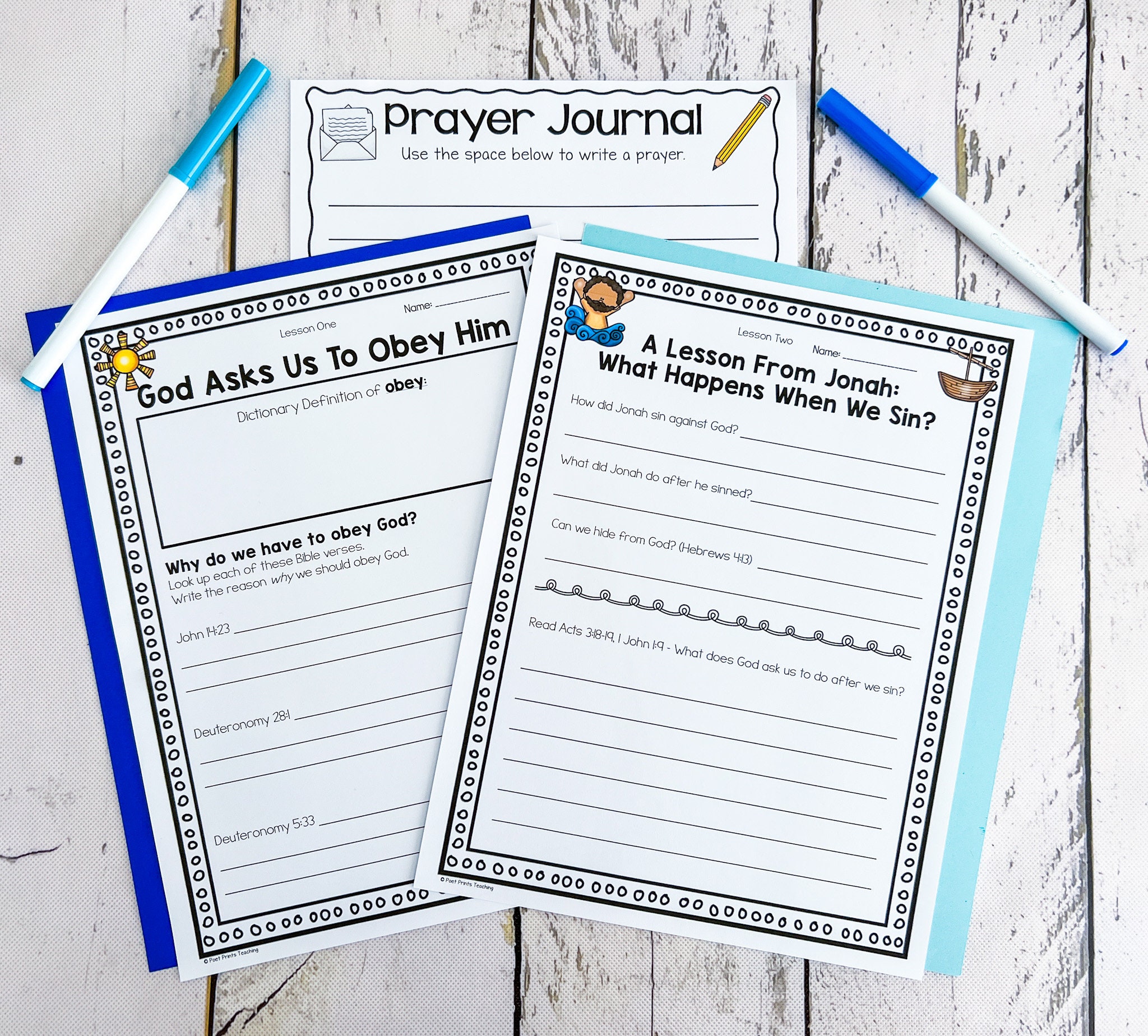 Jonah and the Whale Bible Lessons and Craft, Printable Sunday School ...