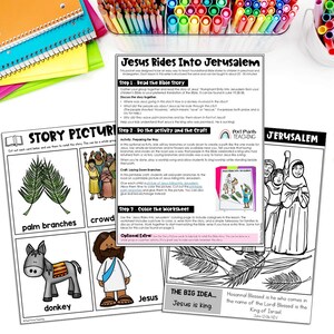 Palm Sunday, Preschool Bible Lesson and Printable Craft for Easter ...