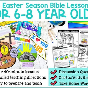 The Easter Story, Printable Bible Stories for Holy Week, Crafts and ...