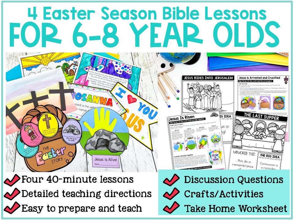 The Easter Story, Printable Bible Stories for Holy Week, Crafts and ...