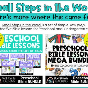 Jesus is Baptised, Printable Bible Craft and Lesson for Preschool and ...