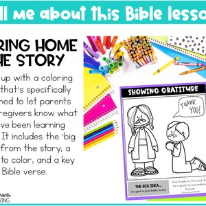 Thanksgiving Bible Lesson for Preschool Kids, Jesus Heals Ten Lepers ...