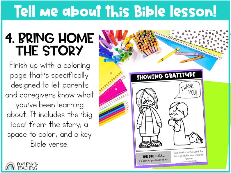 Thanksgiving Bible Lesson for Preschool Kids, Jesus Heals Ten Lepers ...
