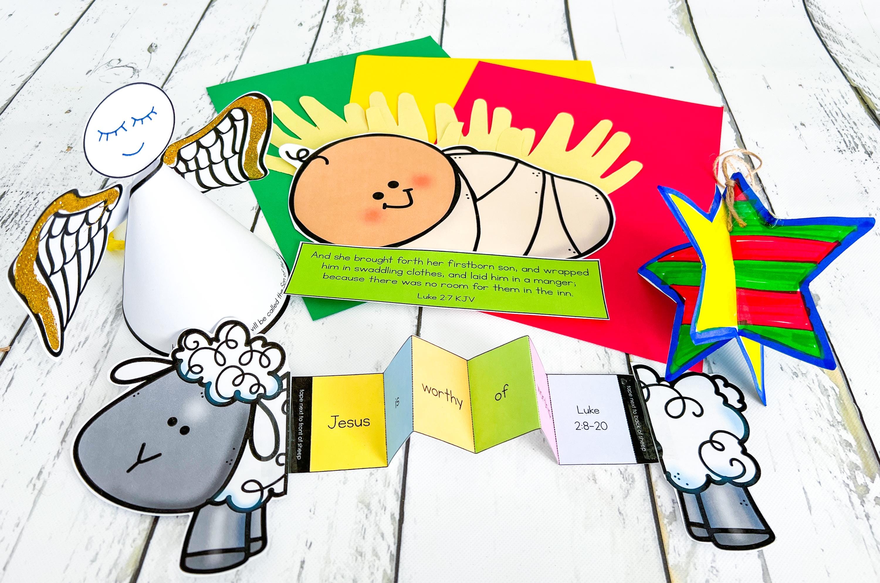 Christmas Bible Lessons and Crafts for Kids, Nativity (PDF Digital ...