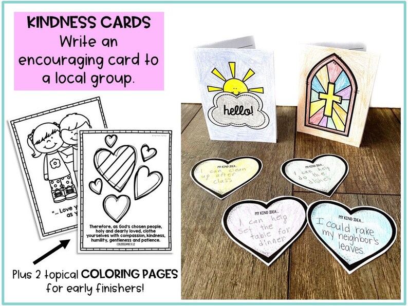 Kindness Bible Lessons for Kids, Bible Based Character Education Sunday ...