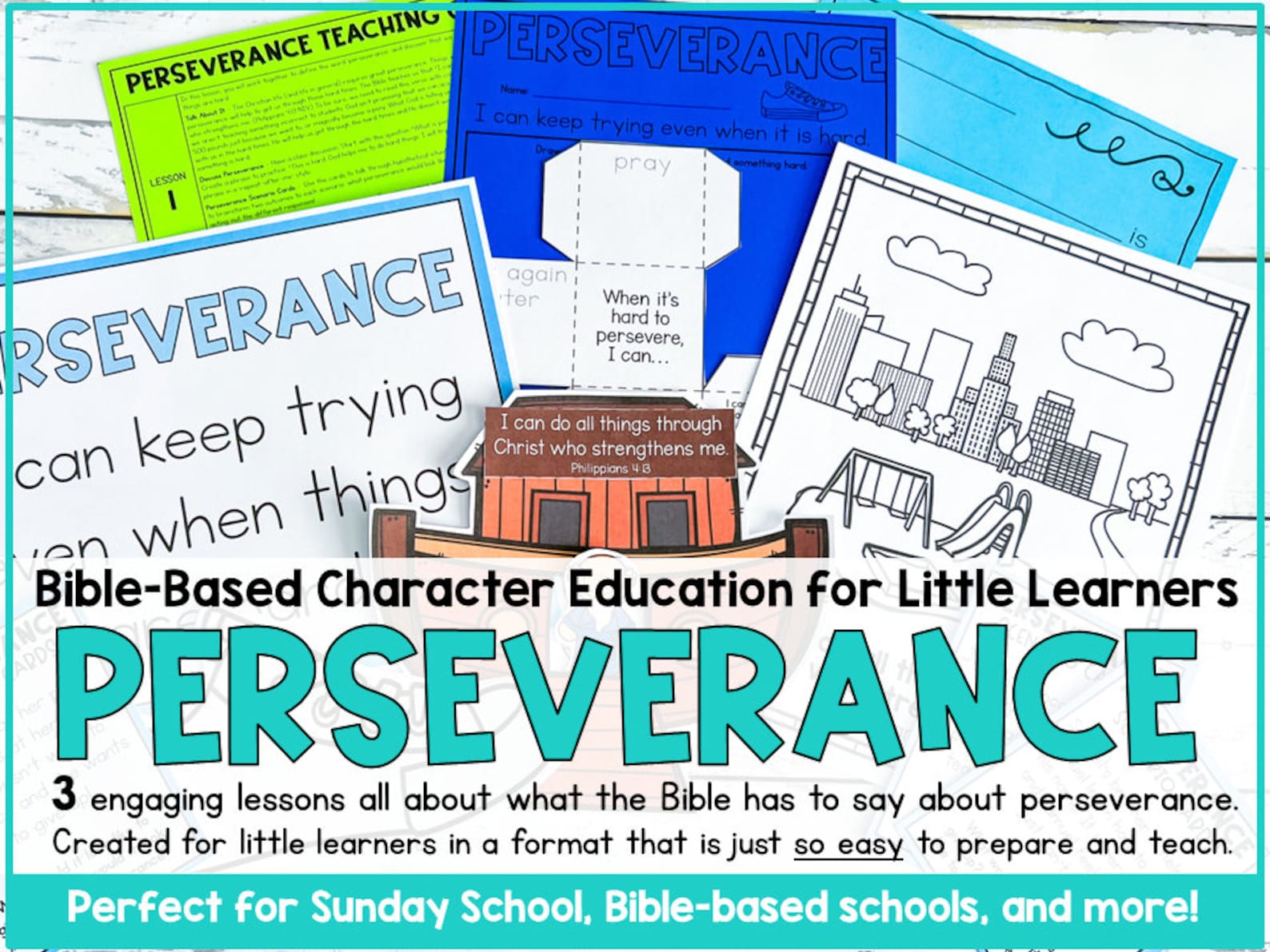 Perseverance Bible Lessons for Preschool and Kindergarten, Not Giving ...