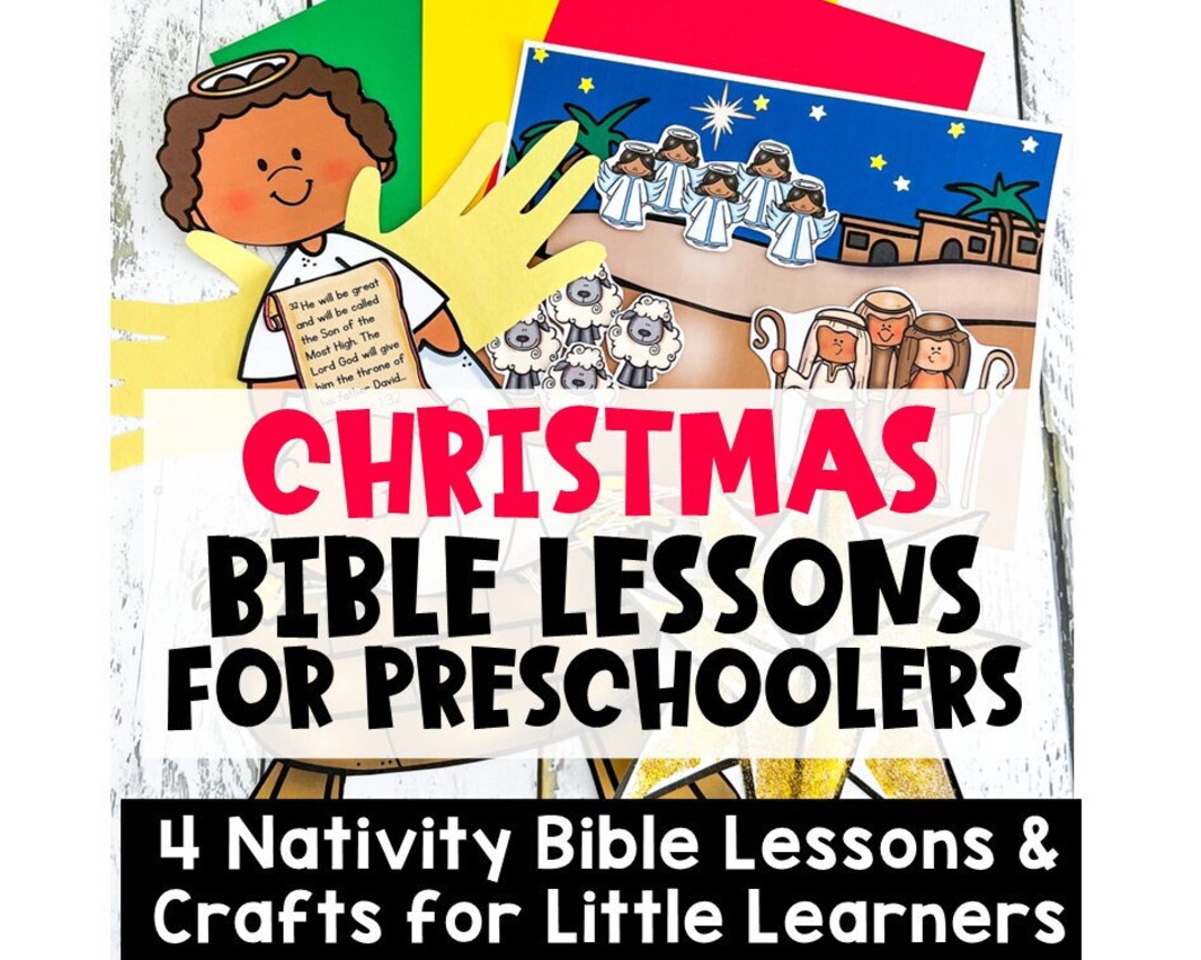 Christmas Bible Lessons for Preschool, Printable Nativity Crafts and ...
