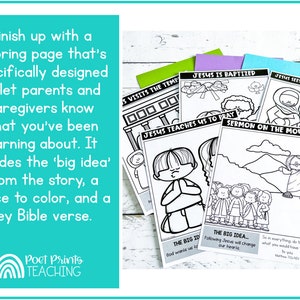 5 Bible Lessons About Jesus for Preschool, Printable Crafts and ...