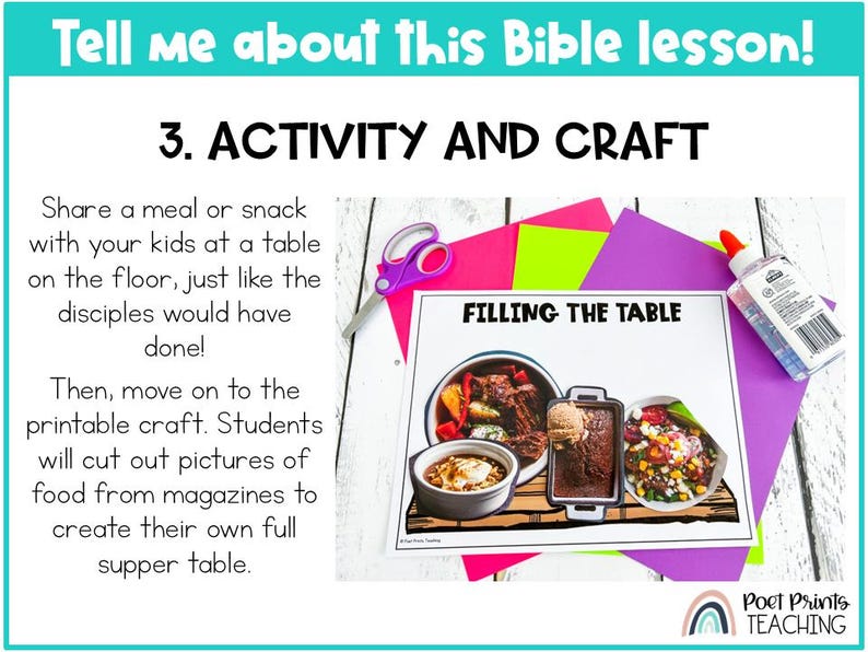 The Last Supper, Preschool Bible Lesson and Printable Craft for Easter ...