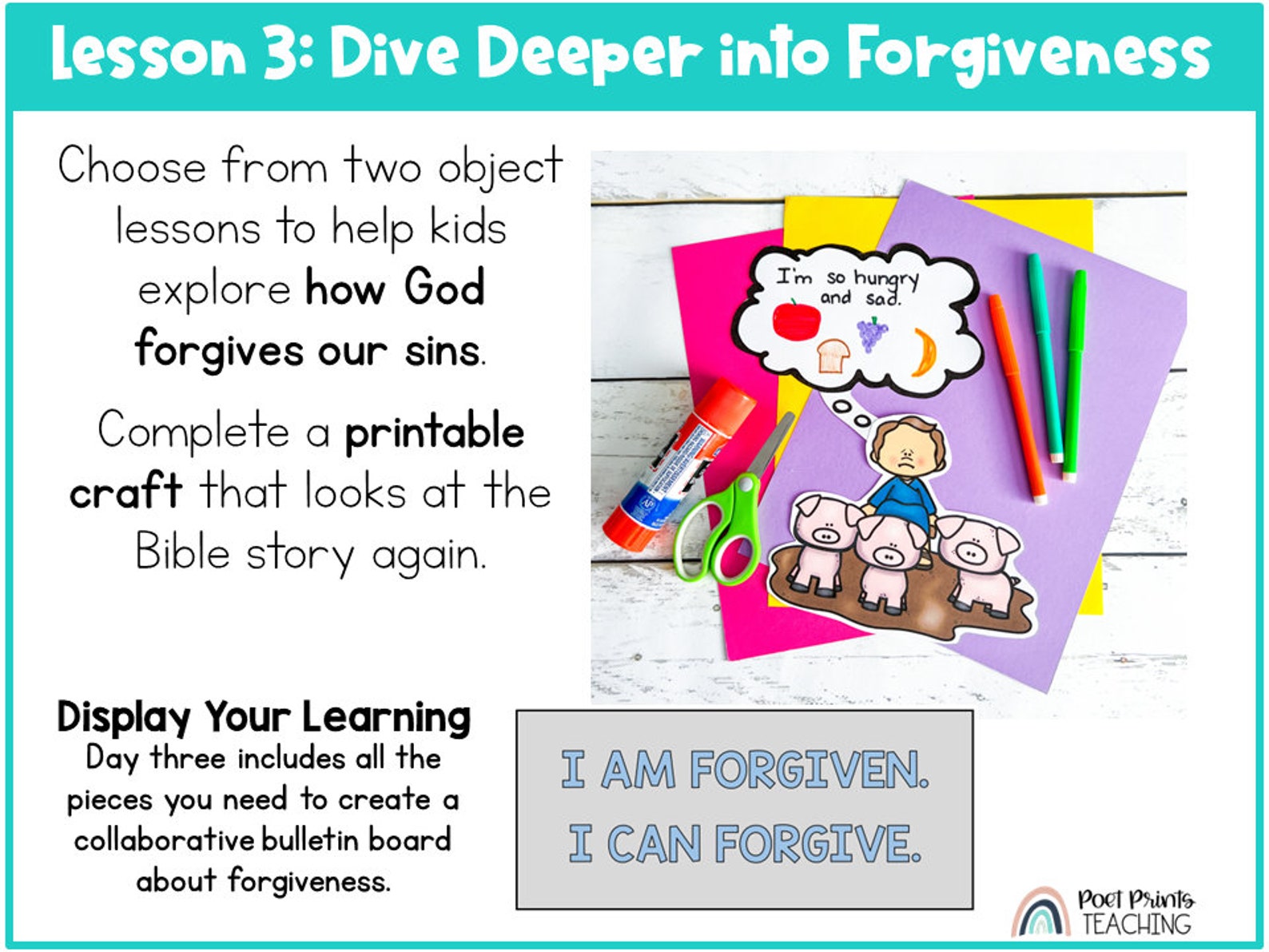 Forgiveness Bible Lessons for Preschool and Kindergarten | Character ...
