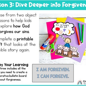 Forgiveness Bible Lessons for Preschool and Kindergarten | Character ...