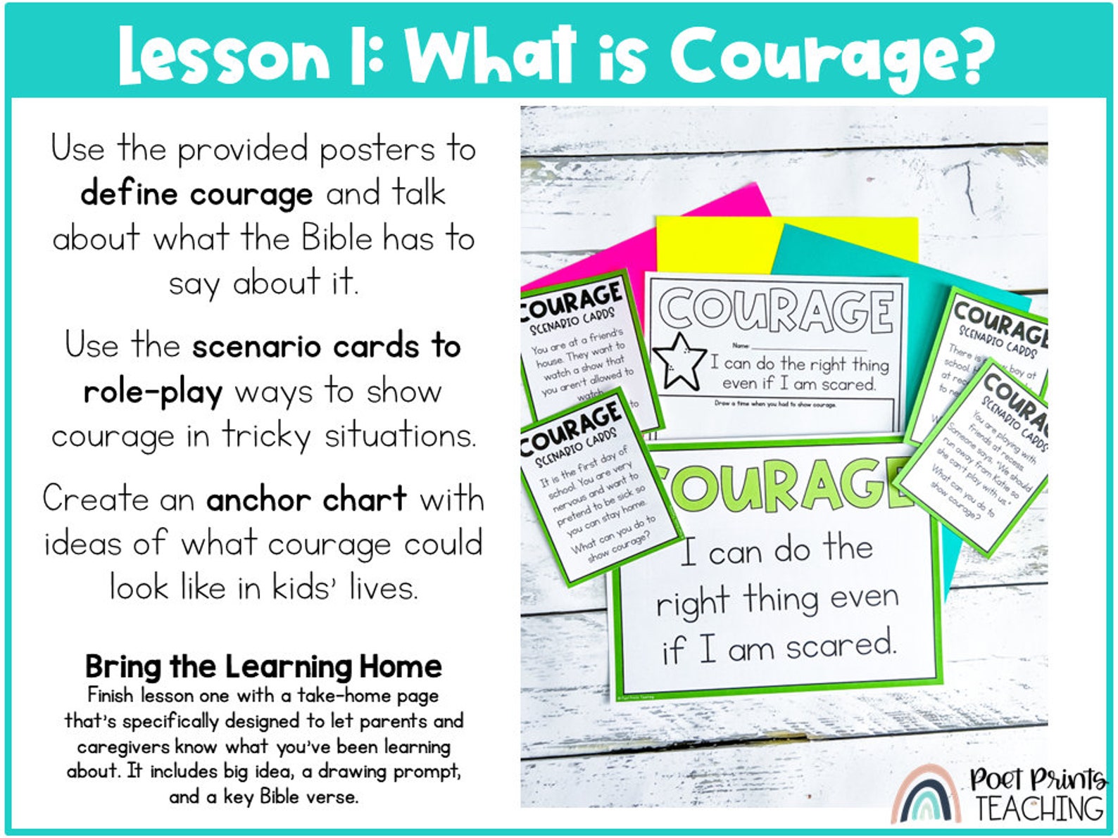 Courage Bible Lessons for Preschool and Kindergarten | Character ...