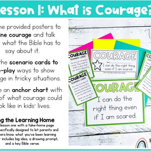 Courage Bible Lessons for Preschool and Kindergarten | Character ...