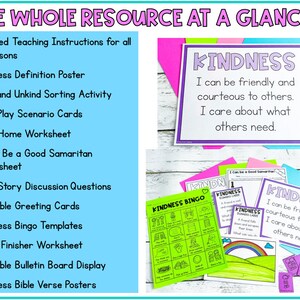Kindness Bible Lessons and Activities for Preschool and Kindergarten ...