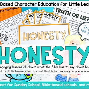 Honesty Bible Lessons for Preschool, Printable Craft and Activity About ...
