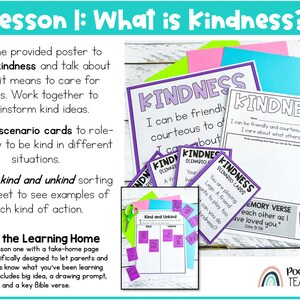Kindness Bible Lessons and Activities for Preschool and Kindergarten ...