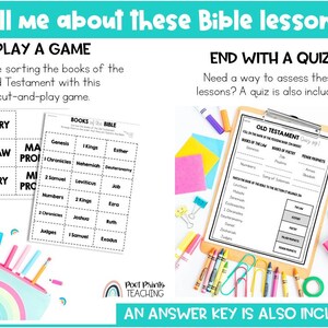 The Books of the Bible Lessons for Kids, Old Testament, Bible Study ...