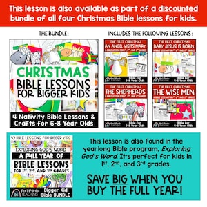 The Wise Men Visit Jesus Christmas Bible Lesson for Kids, Printable ...