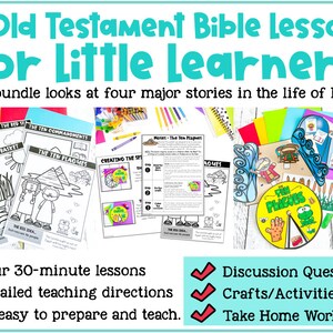 Moses Bible Lessons for Preschool and Kindergarten, Egypt, Red Sea, Ten ...