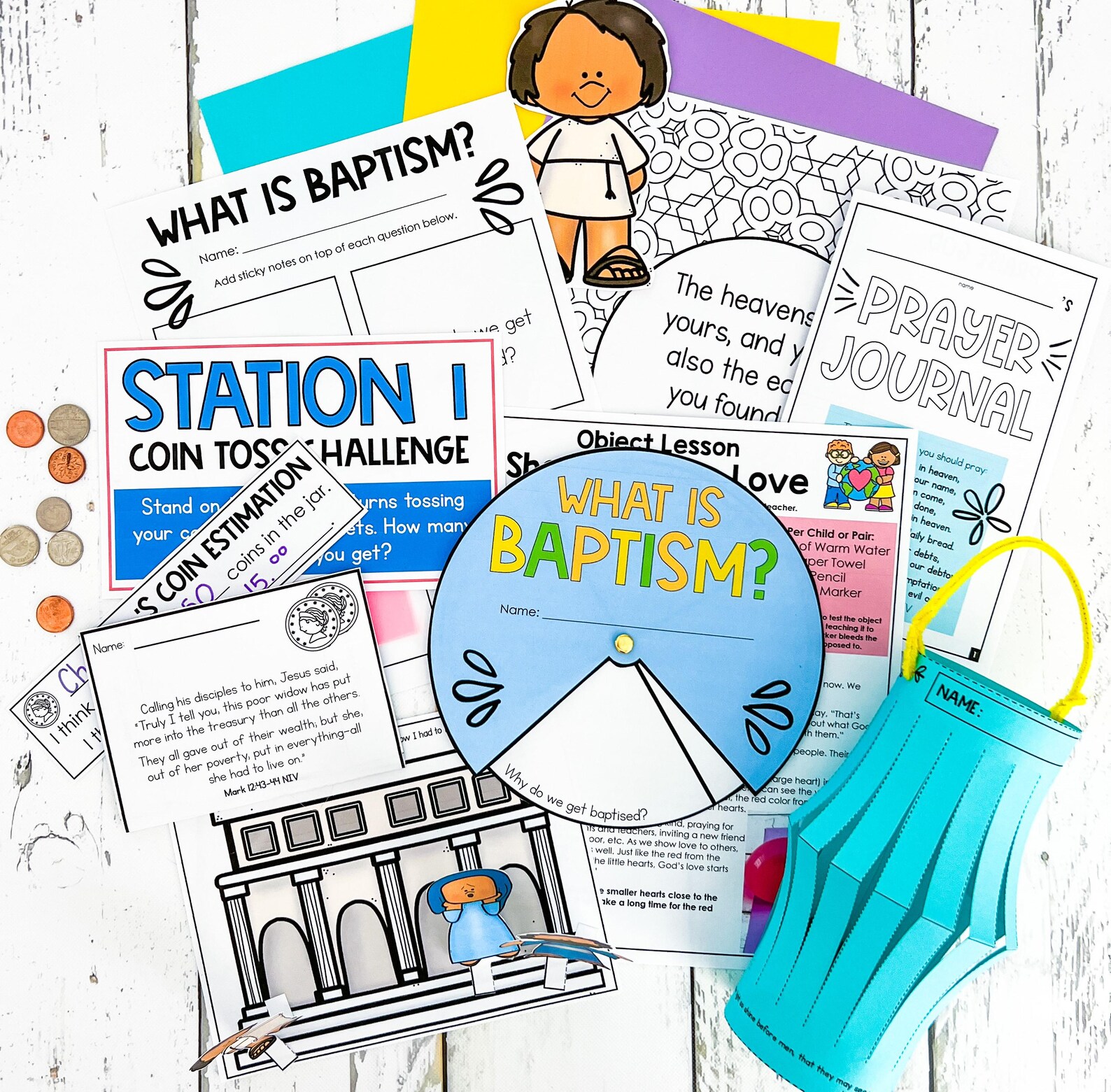 5 Bible Lessons for Kids About Jesus, Printable Crafts and Activities ...