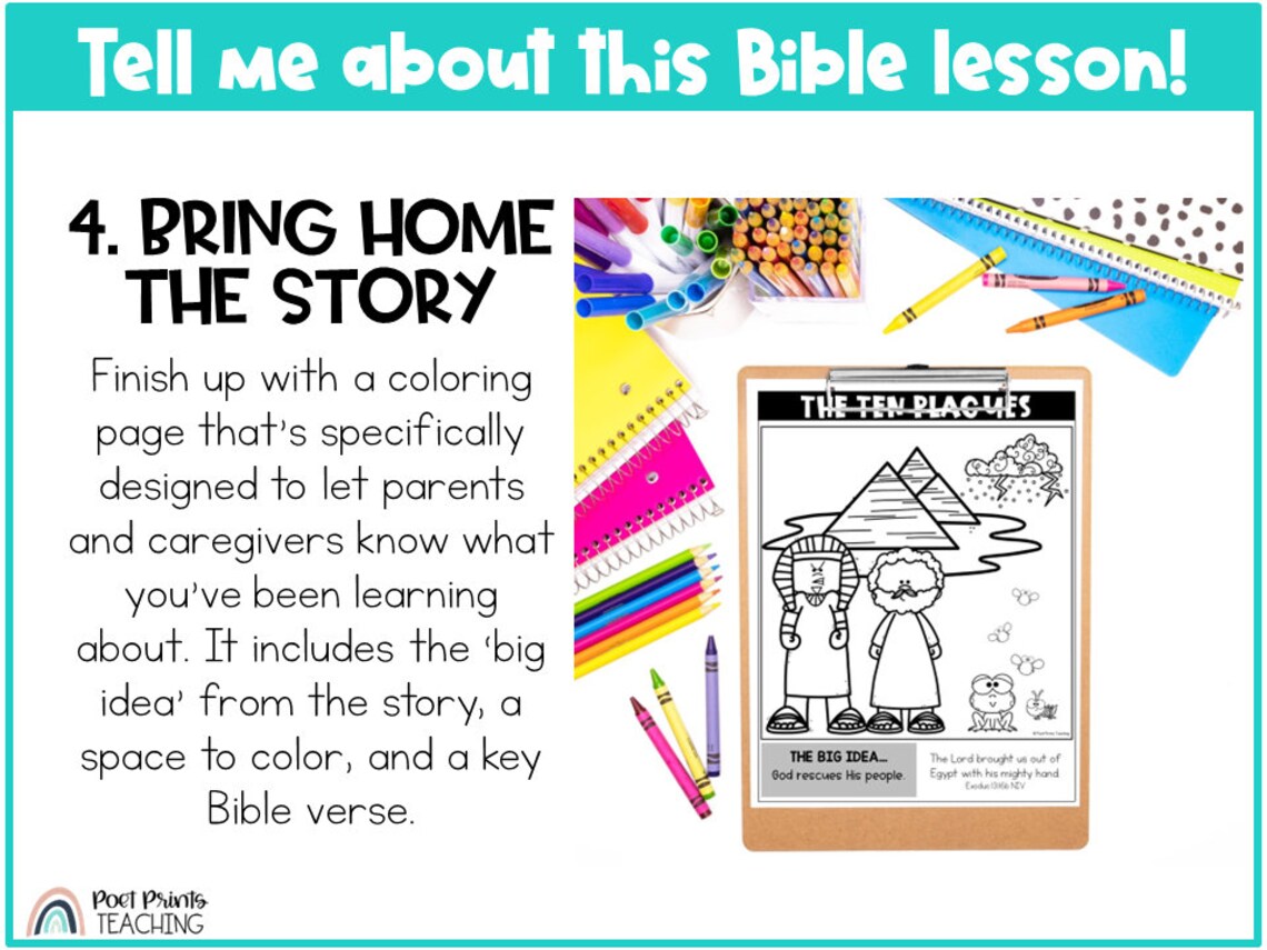 The Ten Plagues Preschool Bible Lesson, Printable Activities for Sunday ...